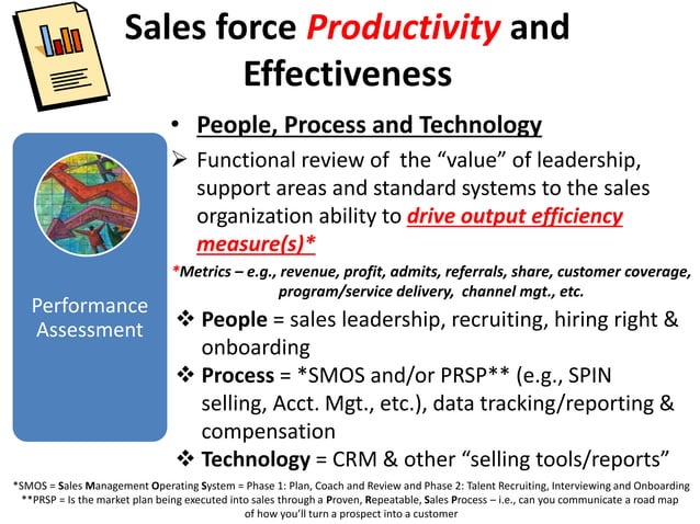 Sales force Effectiveness and Productivity Overview SummaryV2 | PPT