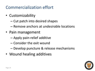 Physical Adhesive Patch for Wound Protection | PPTX