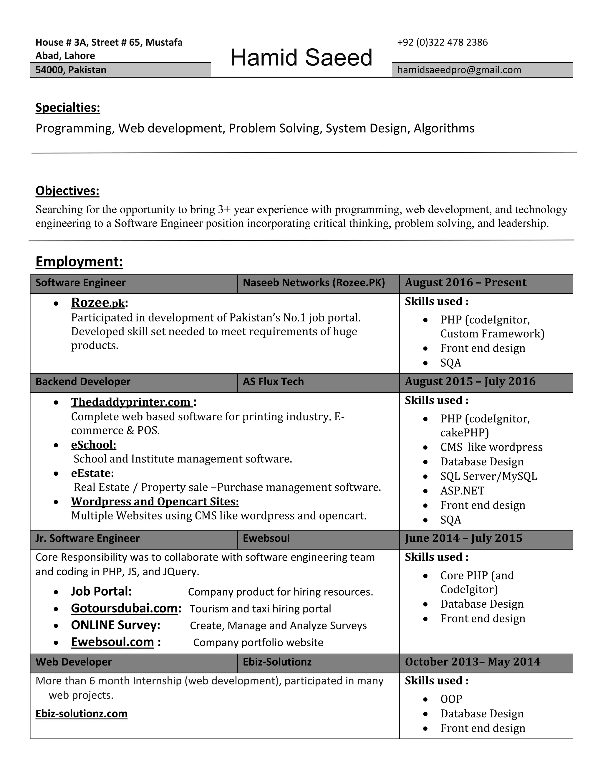 hamid-saeed-software-engineer | PDF