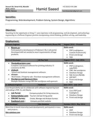 hamid-saeed-software-engineer | PDF