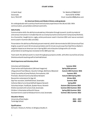 Stuart's CV | DOCX