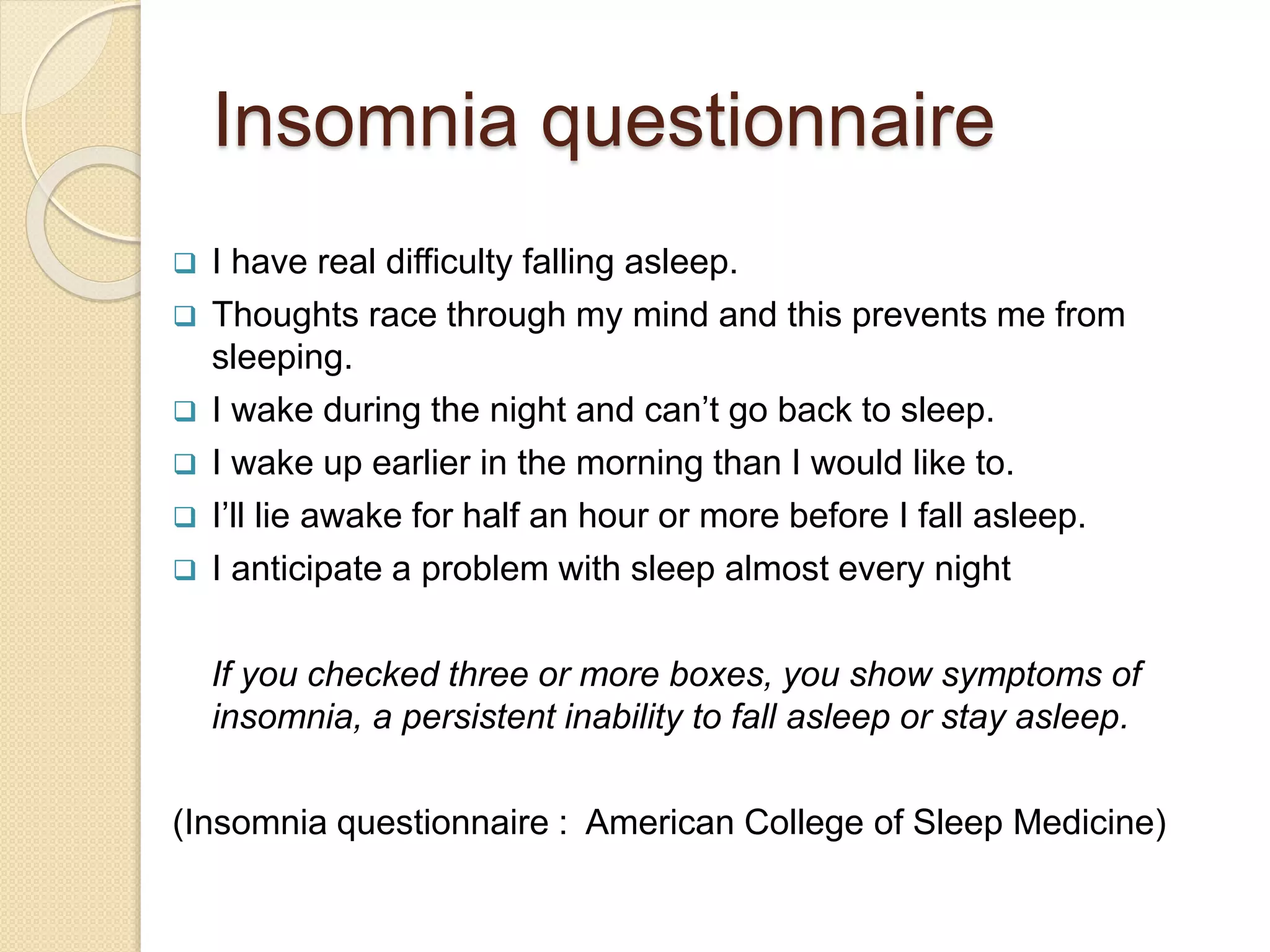 My PPT_Drug treatment of Insomnia | PPTX