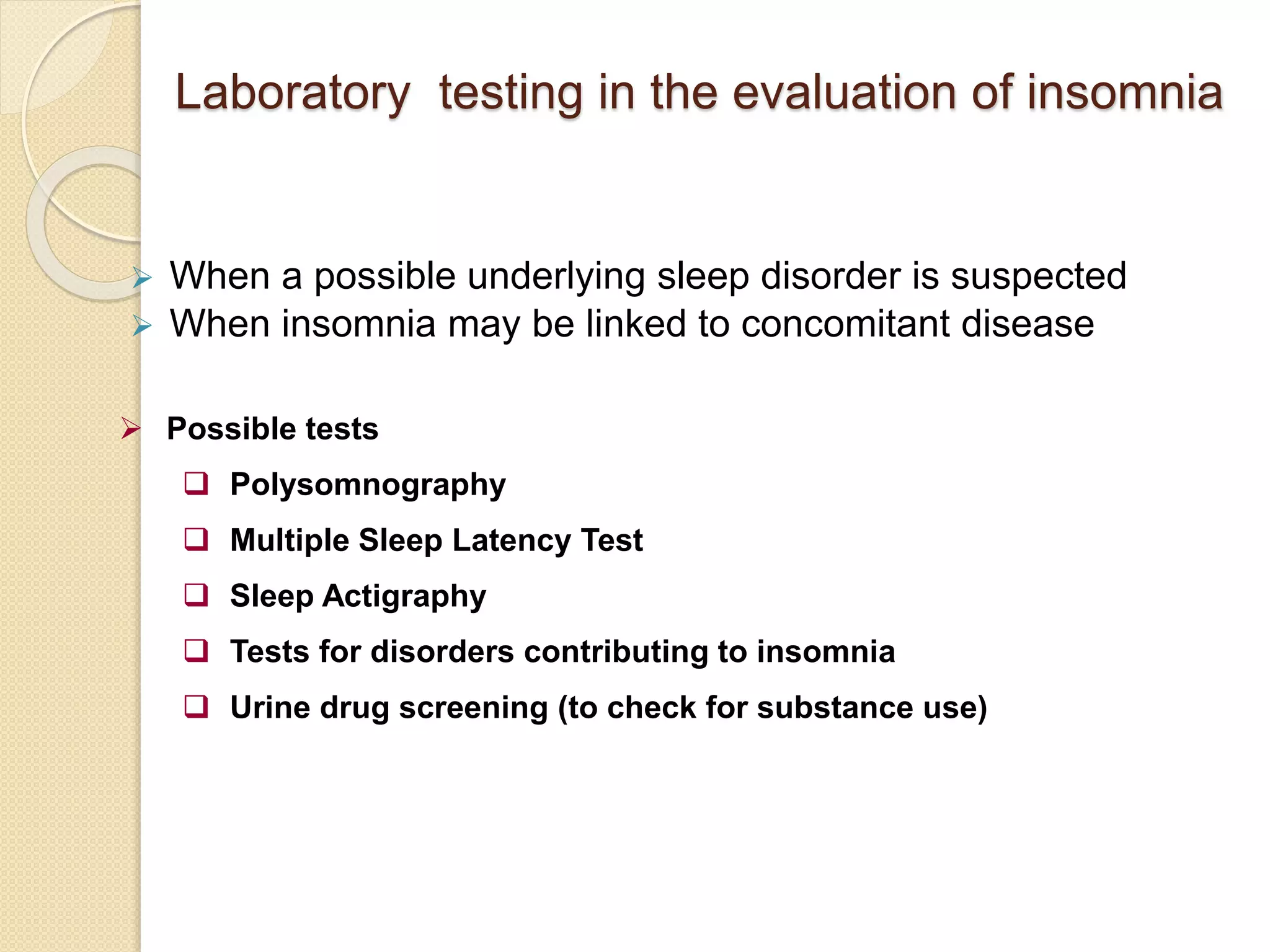 My PPT_Drug treatment of Insomnia | PPTX