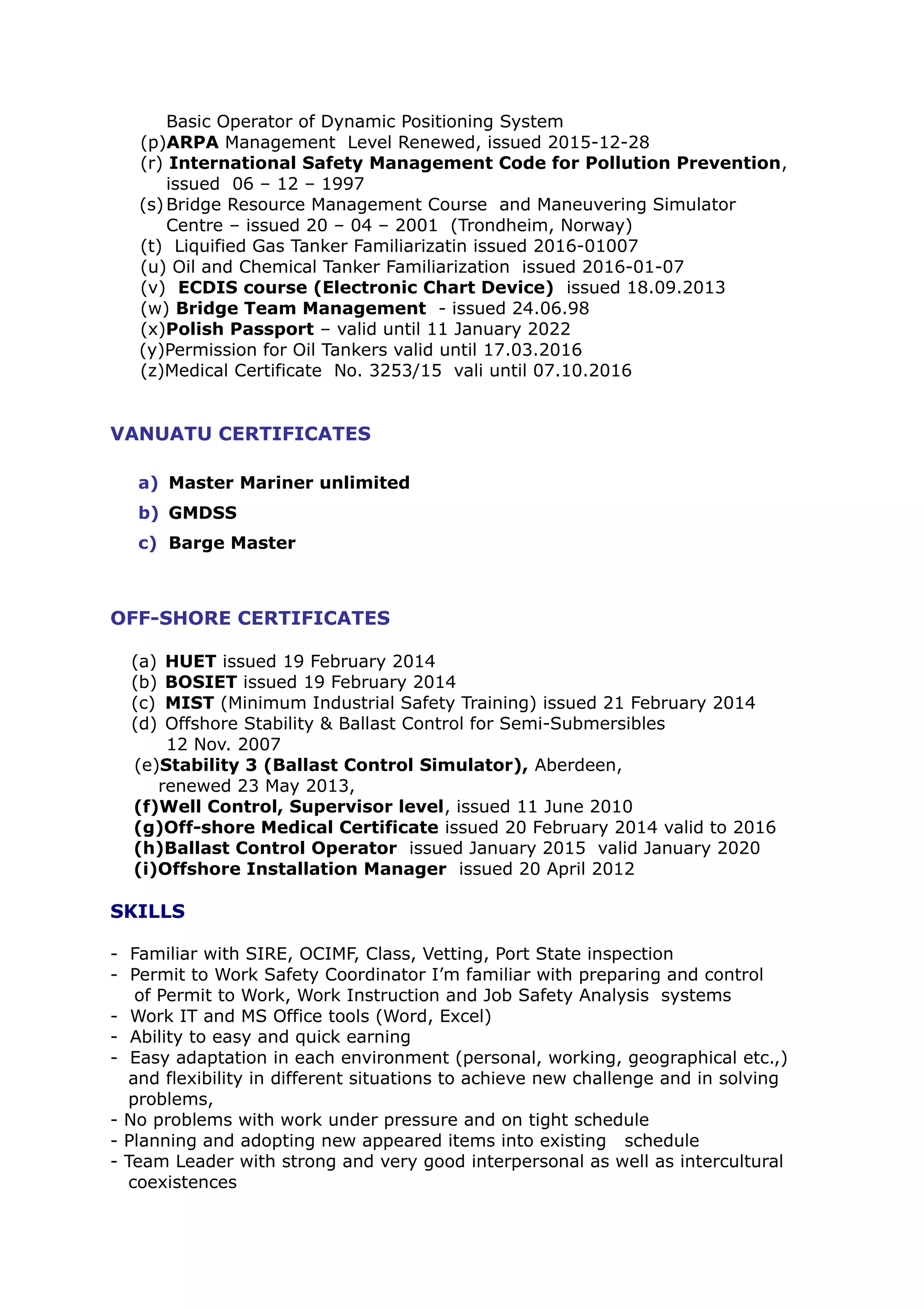 Roman Seweryn CV | PDF