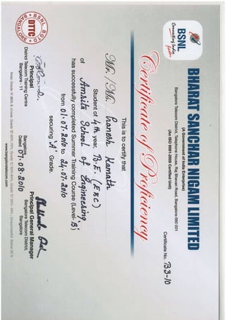 documentc21 - BSNL Summer Training Course.PDF