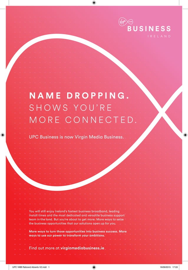 UPC VMB Rebrand Adverts PRINT | PDF