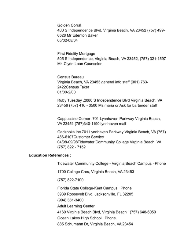 James Martin basic resume | RTF