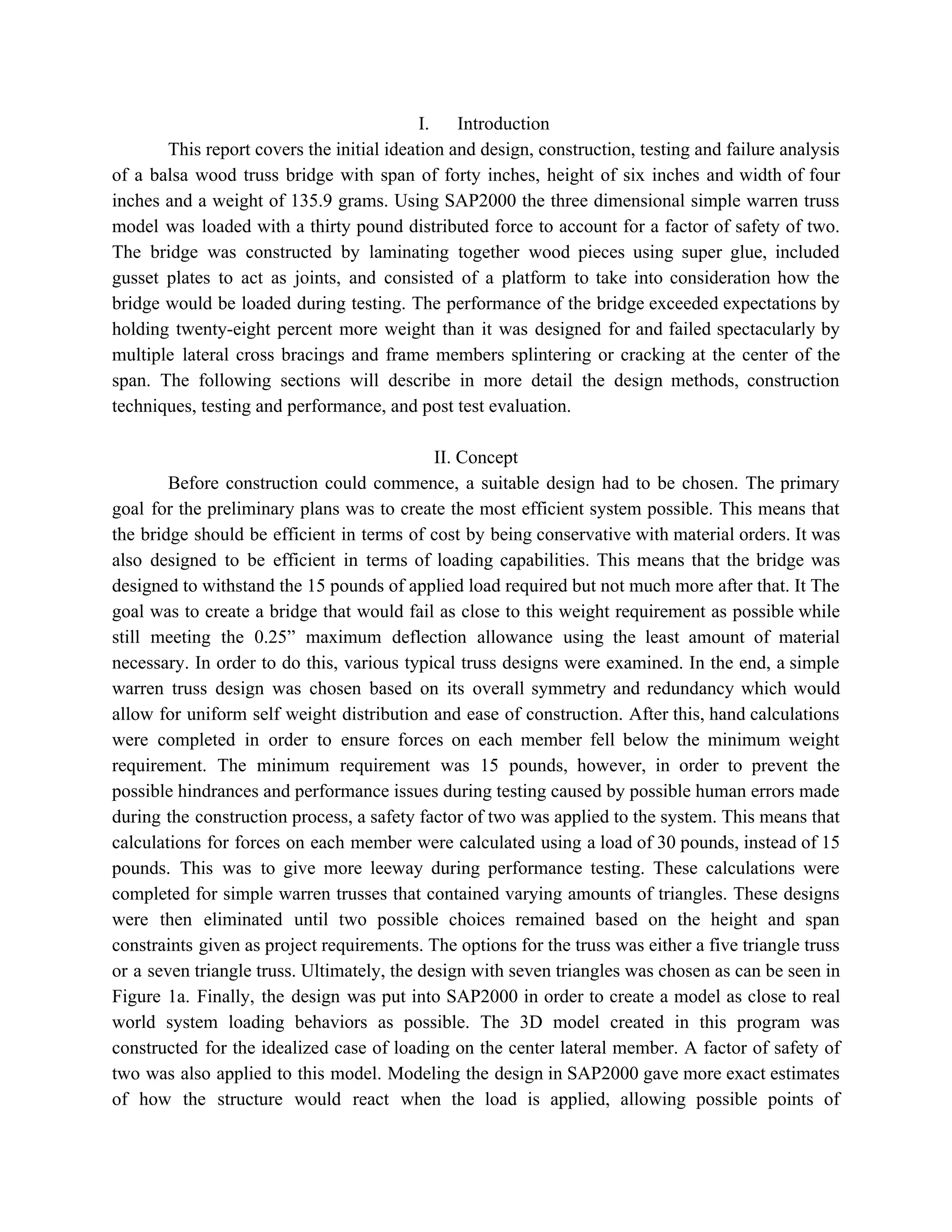 Final Report (Balsa Wood Bridge Design) | PDF