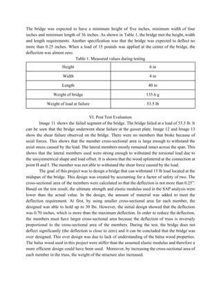 Final Report (Balsa Wood Bridge Design) | PDF