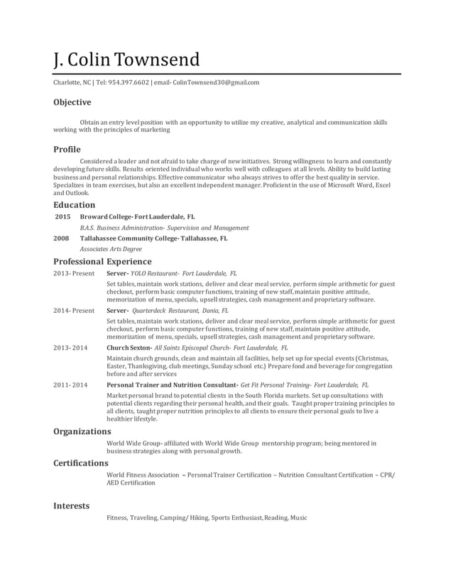 J. Colin Townsend Resume (2) | DOCX