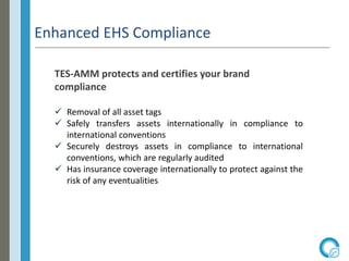 TES-AMM IT Asset Disposition Services | PPTX