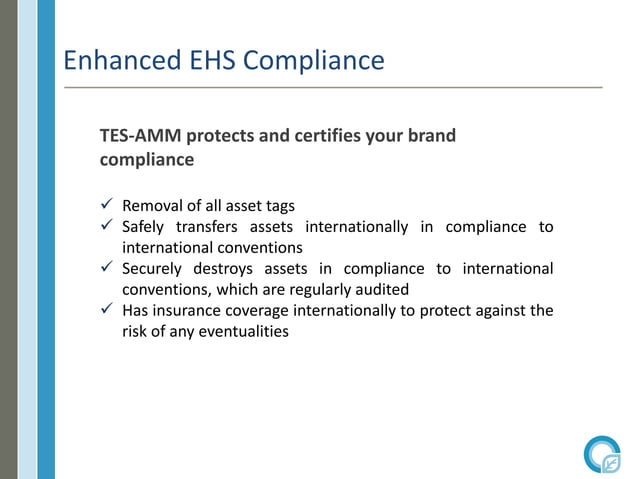 TES-AMM IT Asset Disposition Services | PPTX