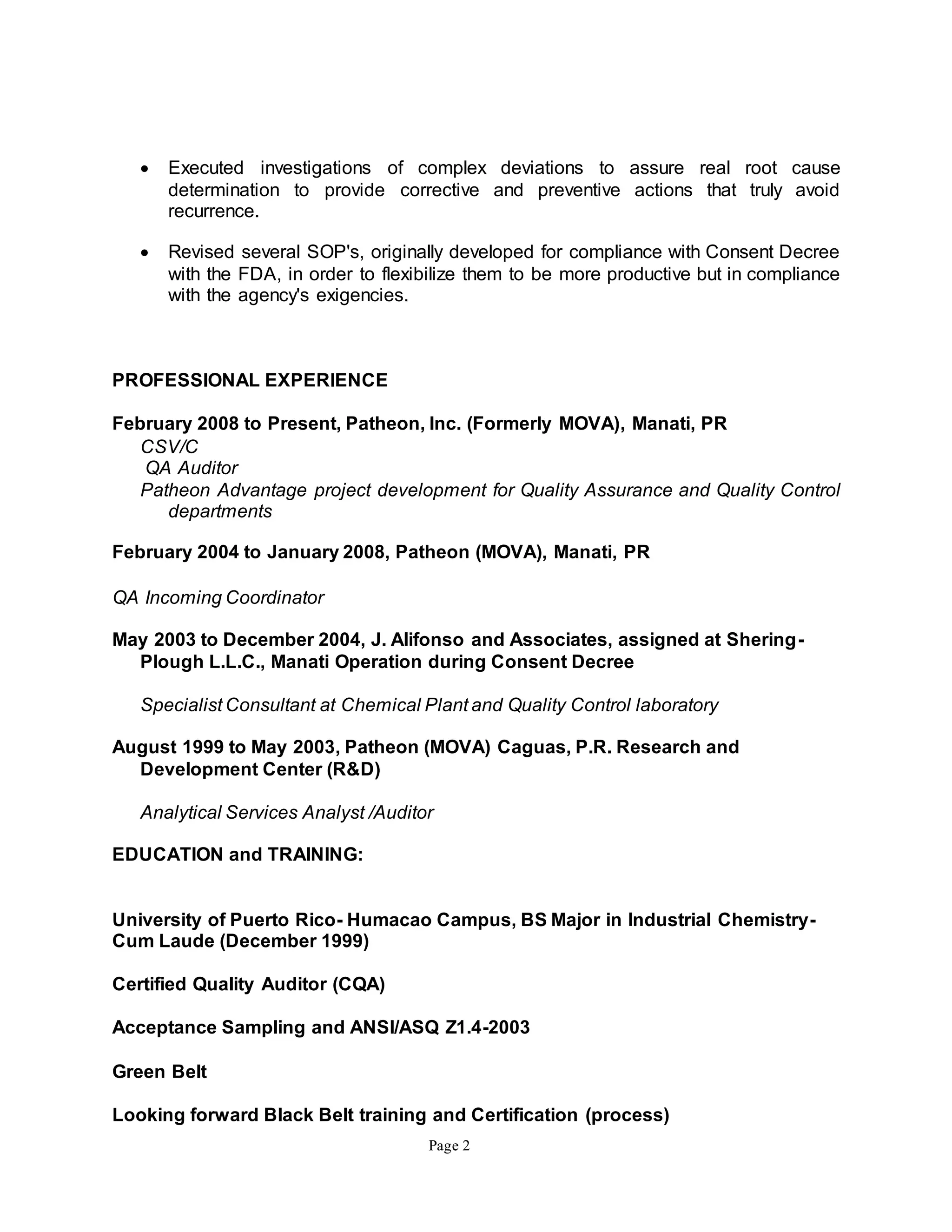 Resume Maria Santana | DOCX