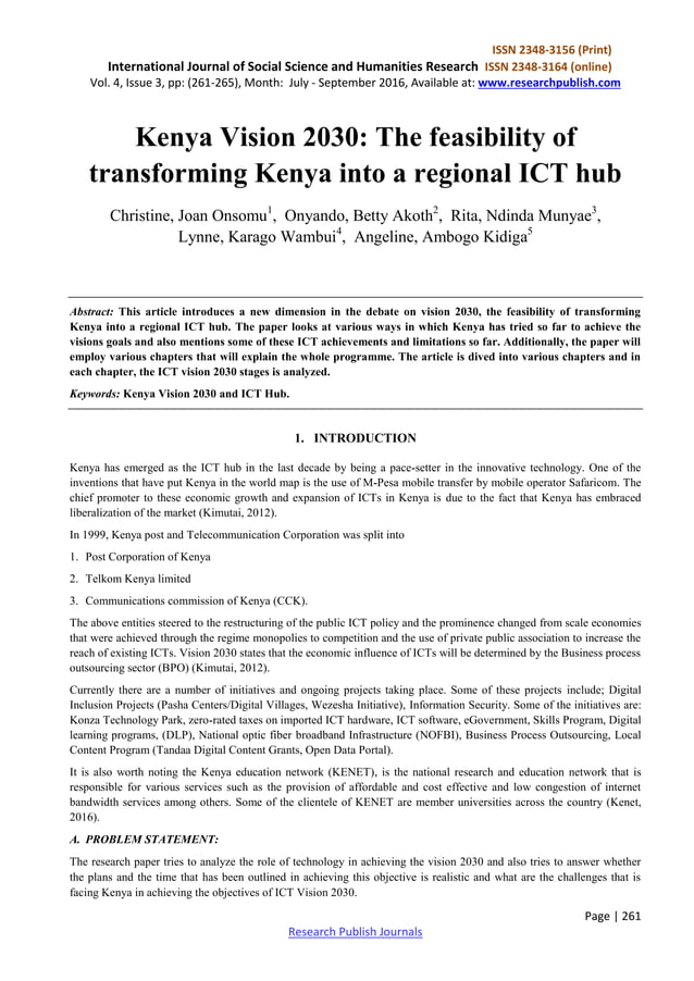 Kenya Vision 2030-3566 | PDF