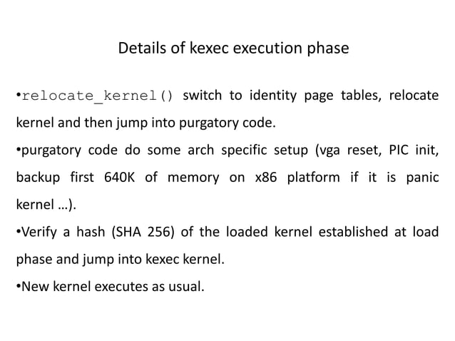 kexec / kdump implementation in Linux Kernel and Xen hypervisor | PPT ...