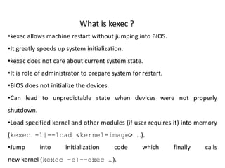 kexec / kdump implementation in Linux Kernel and Xen hypervisor | PDF