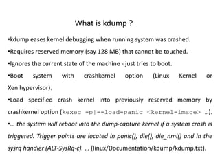 kexec / kdump implementation in Linux Kernel and Xen hypervisor | PDF