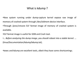 kexec / kdump implementation in Linux Kernel and Xen hypervisor | PDF
