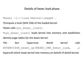 kexec / kdump implementation in Linux Kernel and Xen hypervisor | PDF