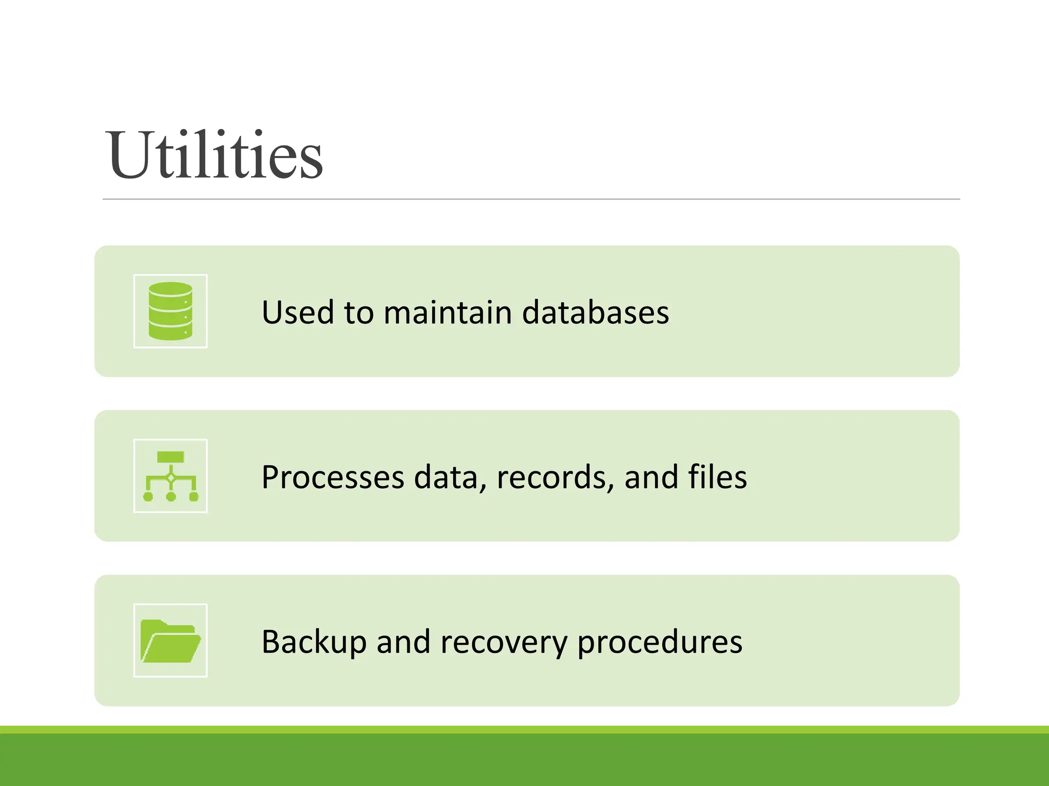 Features Of Database Management Systemspptx Databases Computer Software And Applications