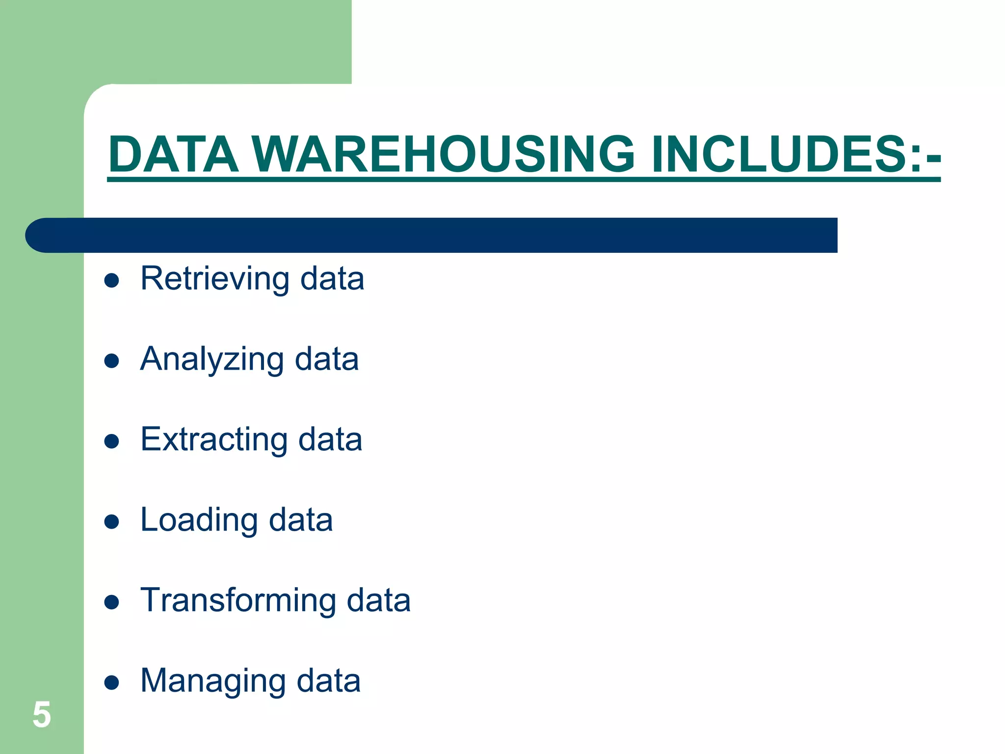 7 data warehouse & marts | PPT | Free Download