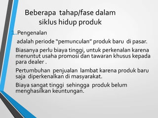 Konsep Daur Hidup Produk (Product Life Cycle) | PPTX