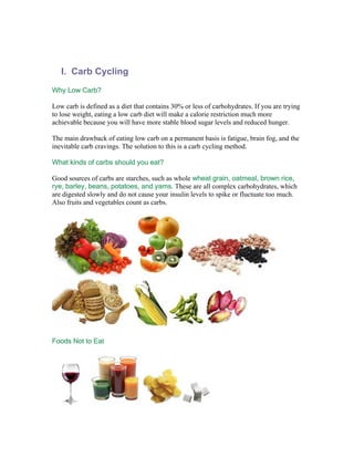 7 Day Carb Cycle Diet for non-bodybuilders : 100 Recipes | PDF