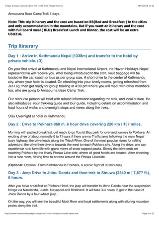 7 Days Annapurna Base Camp Trek : ABC Trek 7 Days Itinerary.pdf