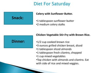 7 days diet plans for women | PPTX