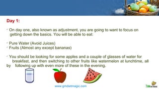 7 Days Gm Diet Meal Plan | PPT