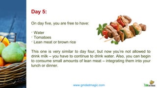 7 Days Gm Diet Meal Plan | PPT
