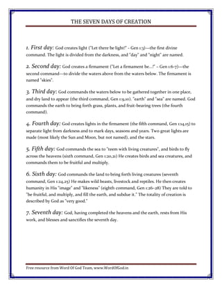 Gods Creation Day 1 7