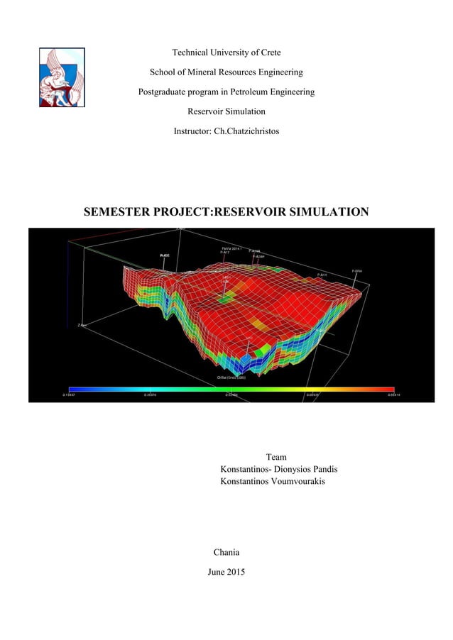 Semester Project in Reservoir Simulation | PDF
