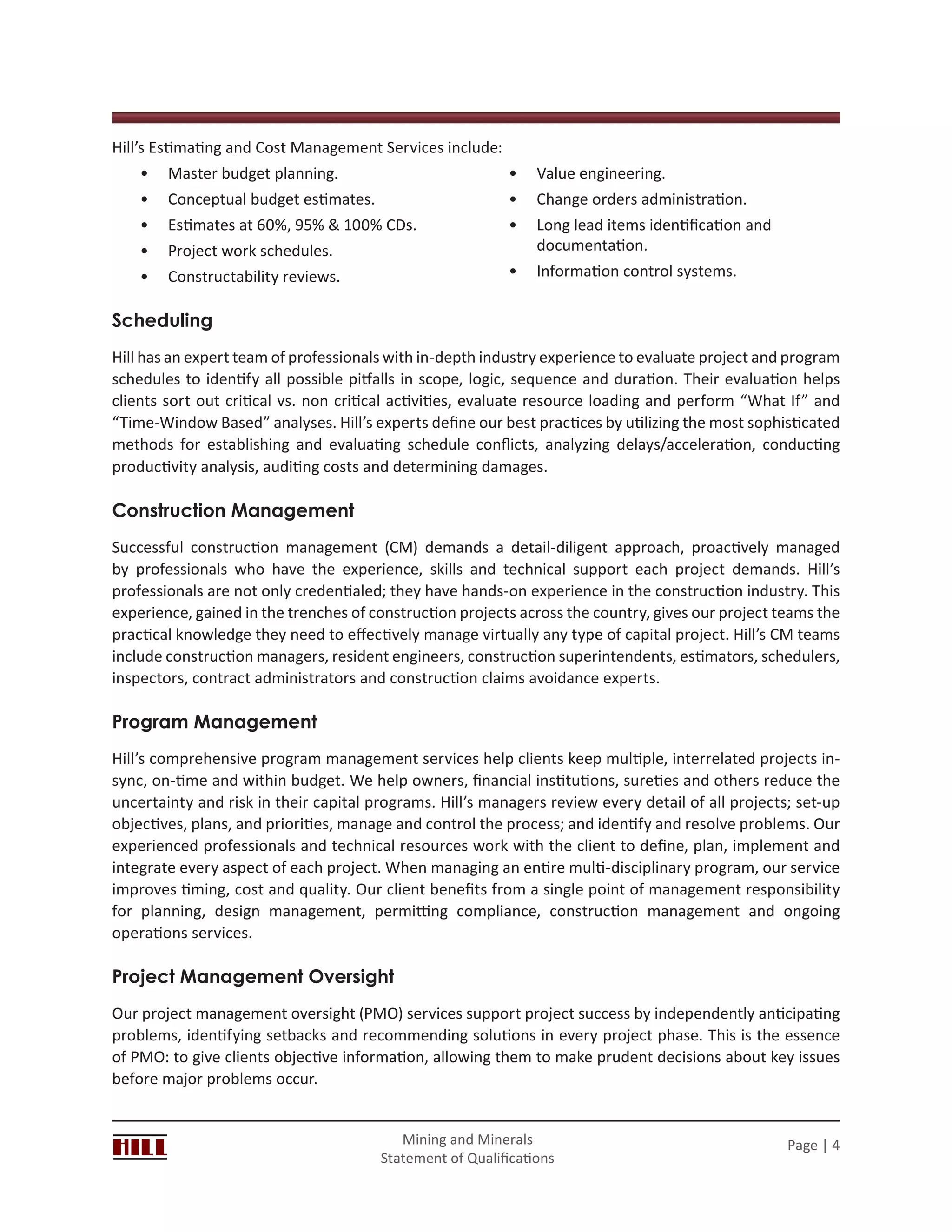 Mining and Minerals SOQ | PDF