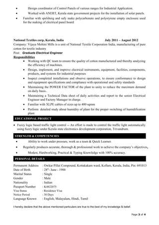 CV Vignesh M | DOC