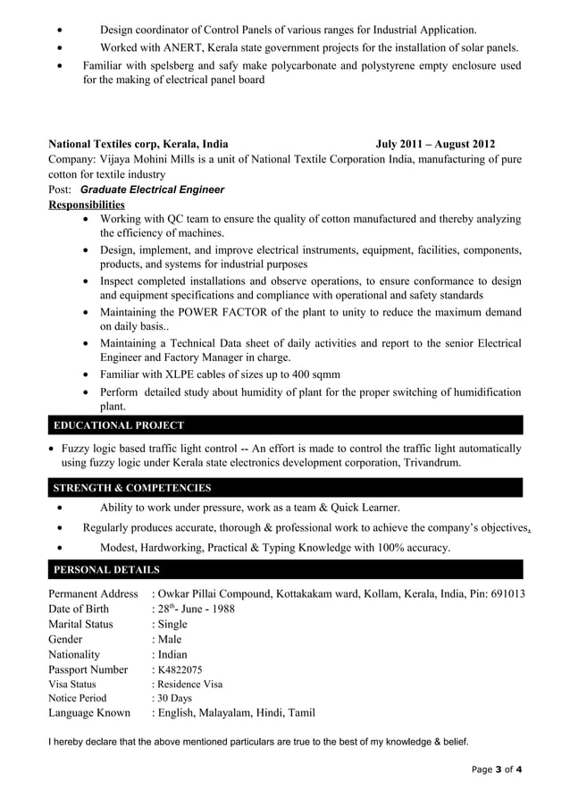 CV Vignesh M | PDF