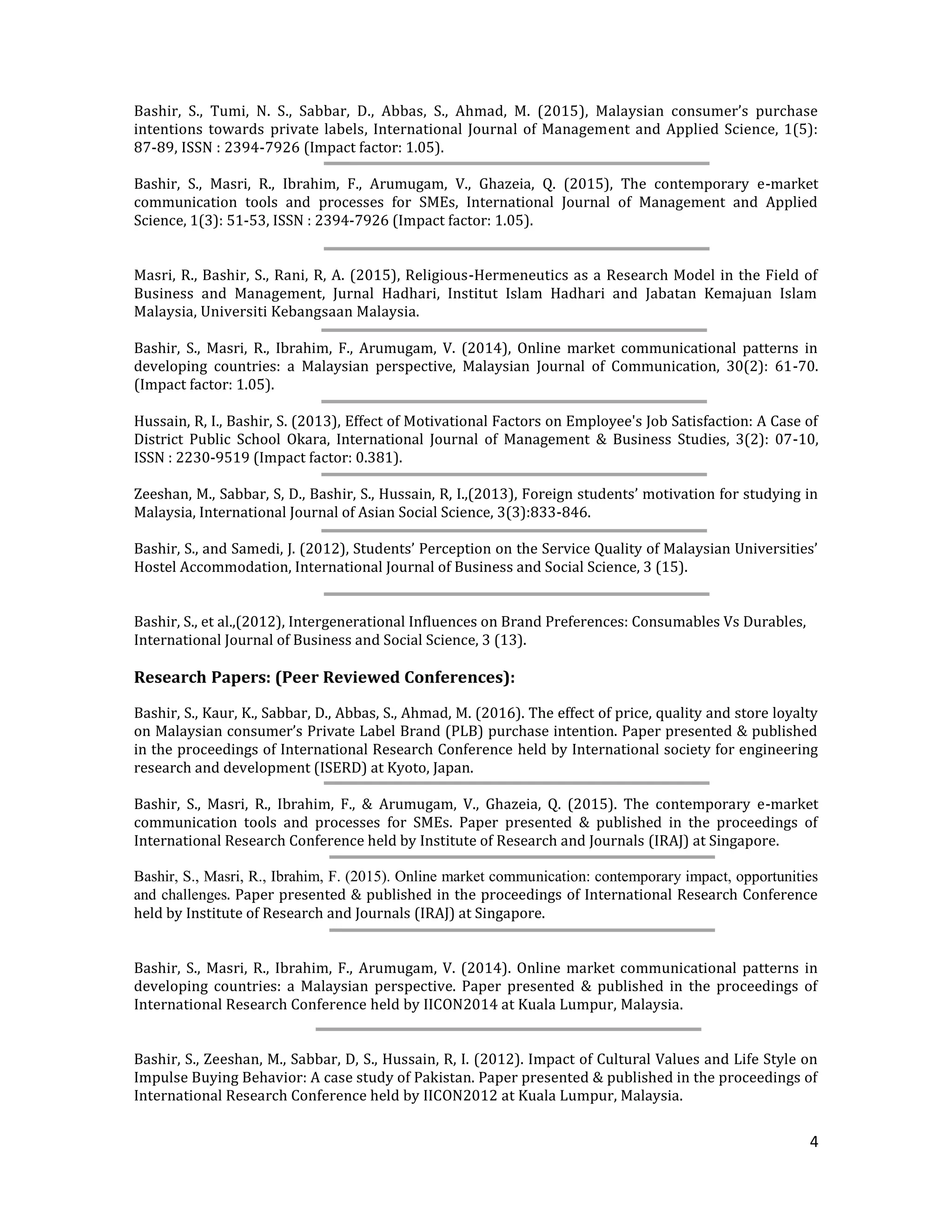 CV of Shahid Bashir | PDF