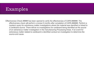 CAPA Pitfalls and Keys | PPT
