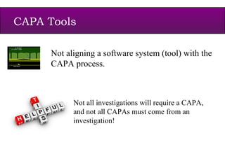 CAPA Pitfalls and Keys | PPT