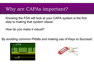 CAPA Pitfalls and Keys | PPT