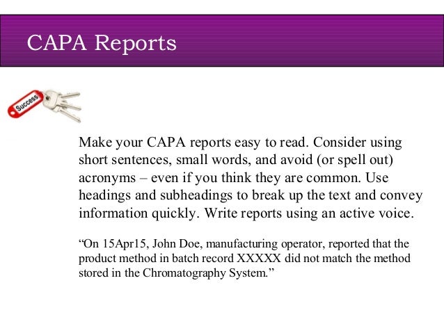 CAPA Pitfalls and Keys