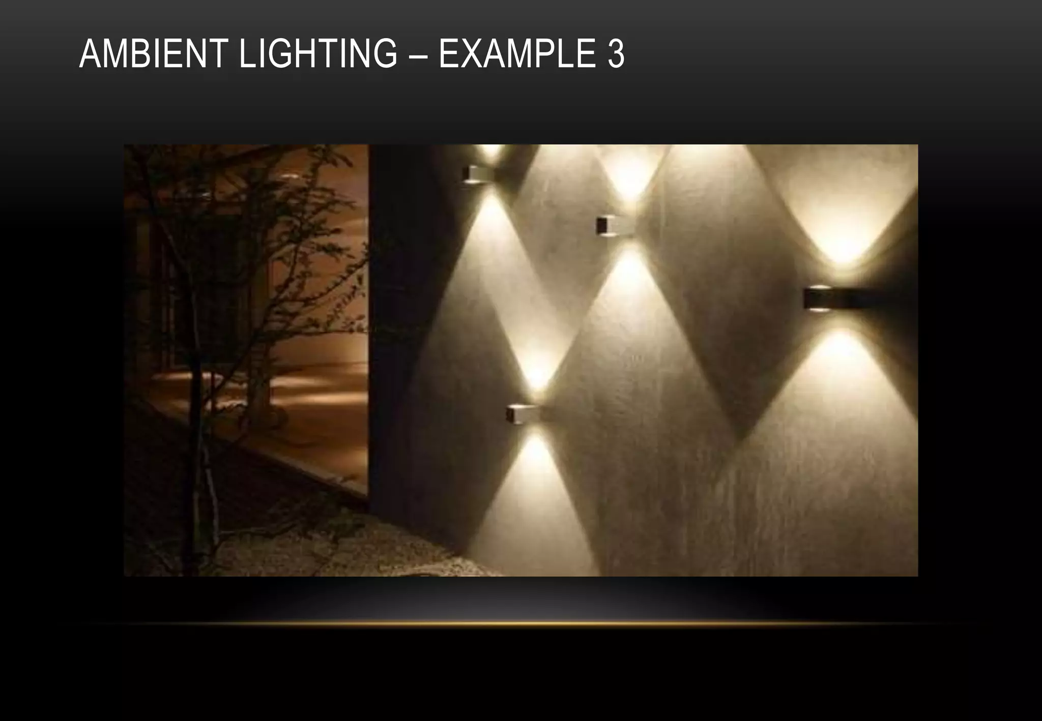 Interior and lighting design | PPTX