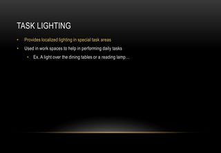 Interior and lighting design | PPTX
