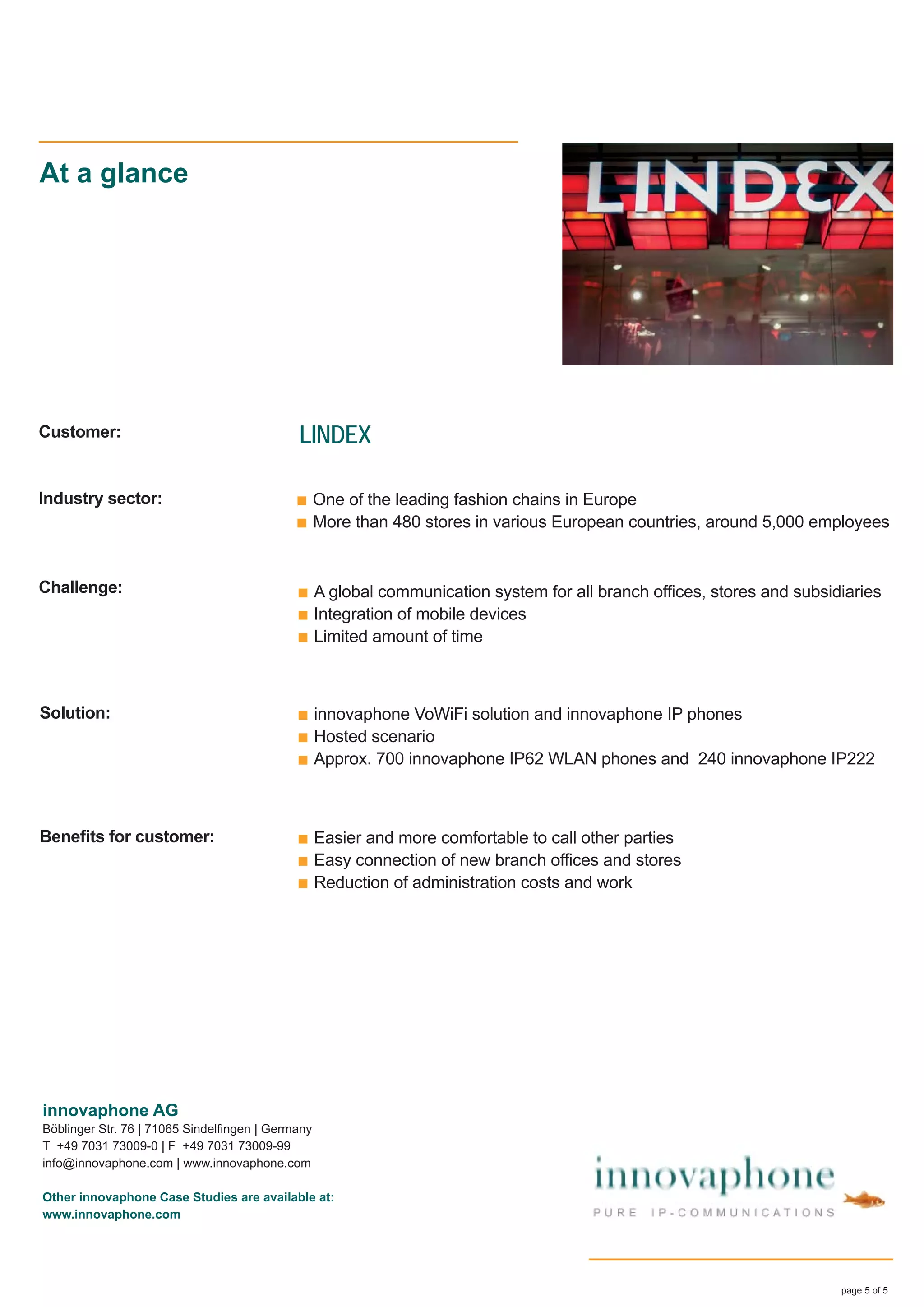 Lindex Case Study | PDF
