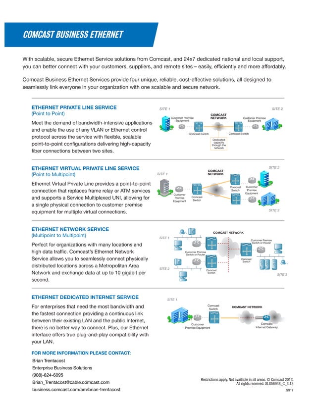 Comcast Ethernet Solutions | PDF