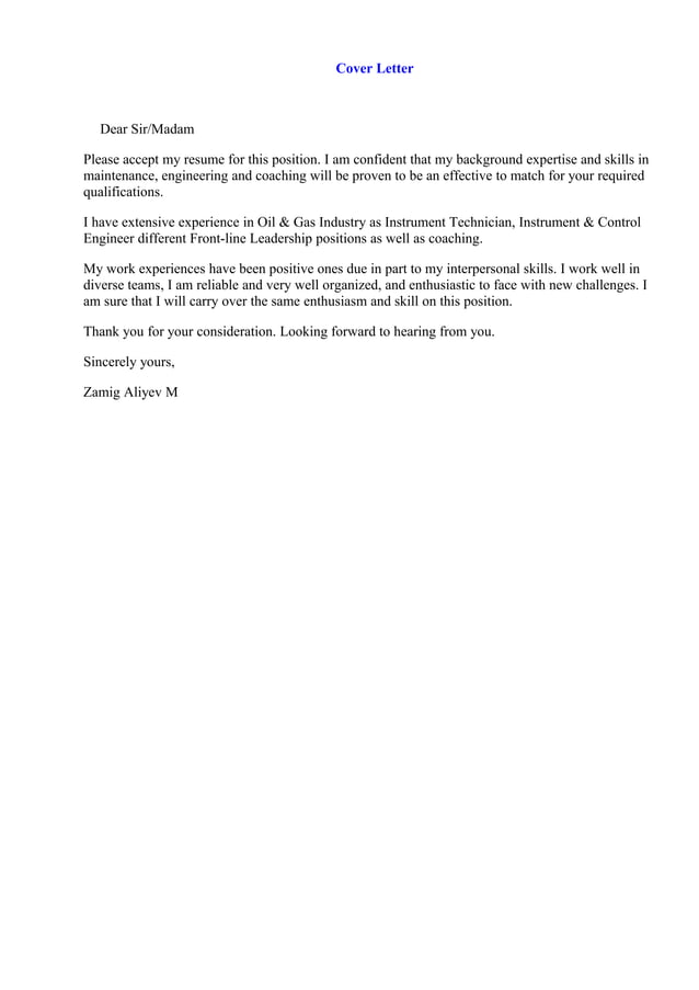 Zamig Aliyev- CV ( V-2 ) | PDF