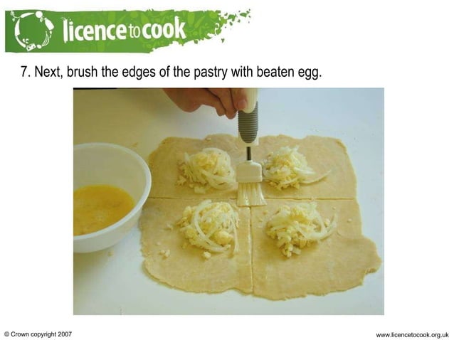 7d Cheese And Onion Triangles Ppt