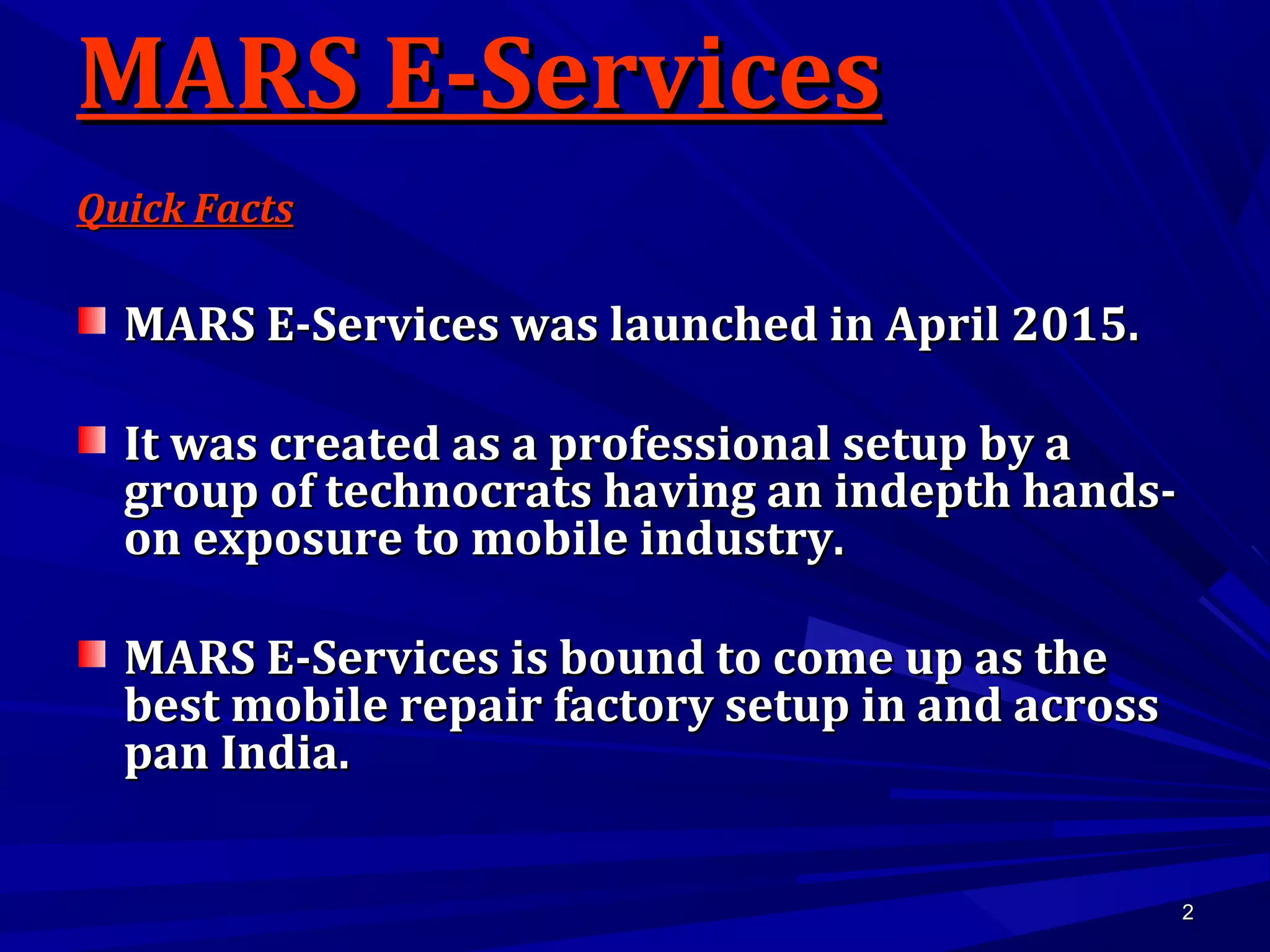 MARS Company Profile.. | PPT