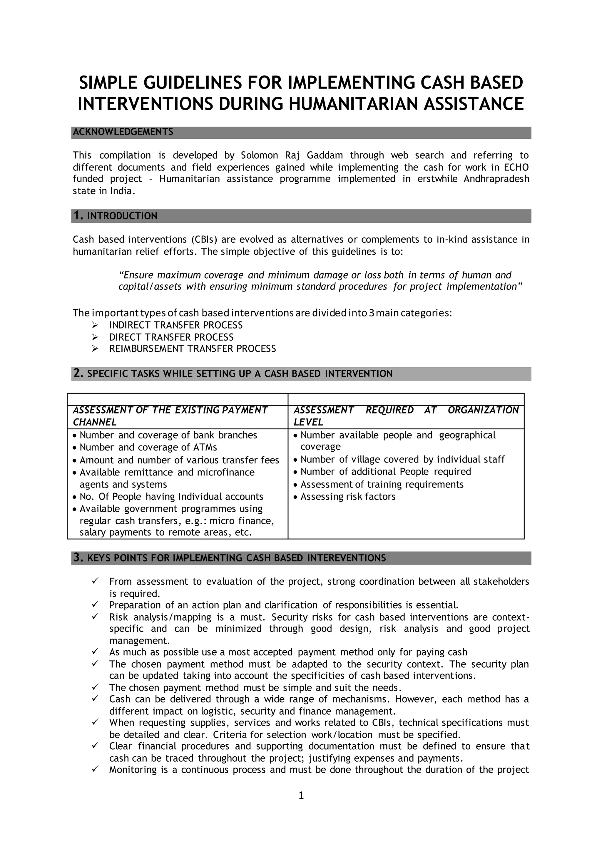 Final Draft- cash for work | DOCX