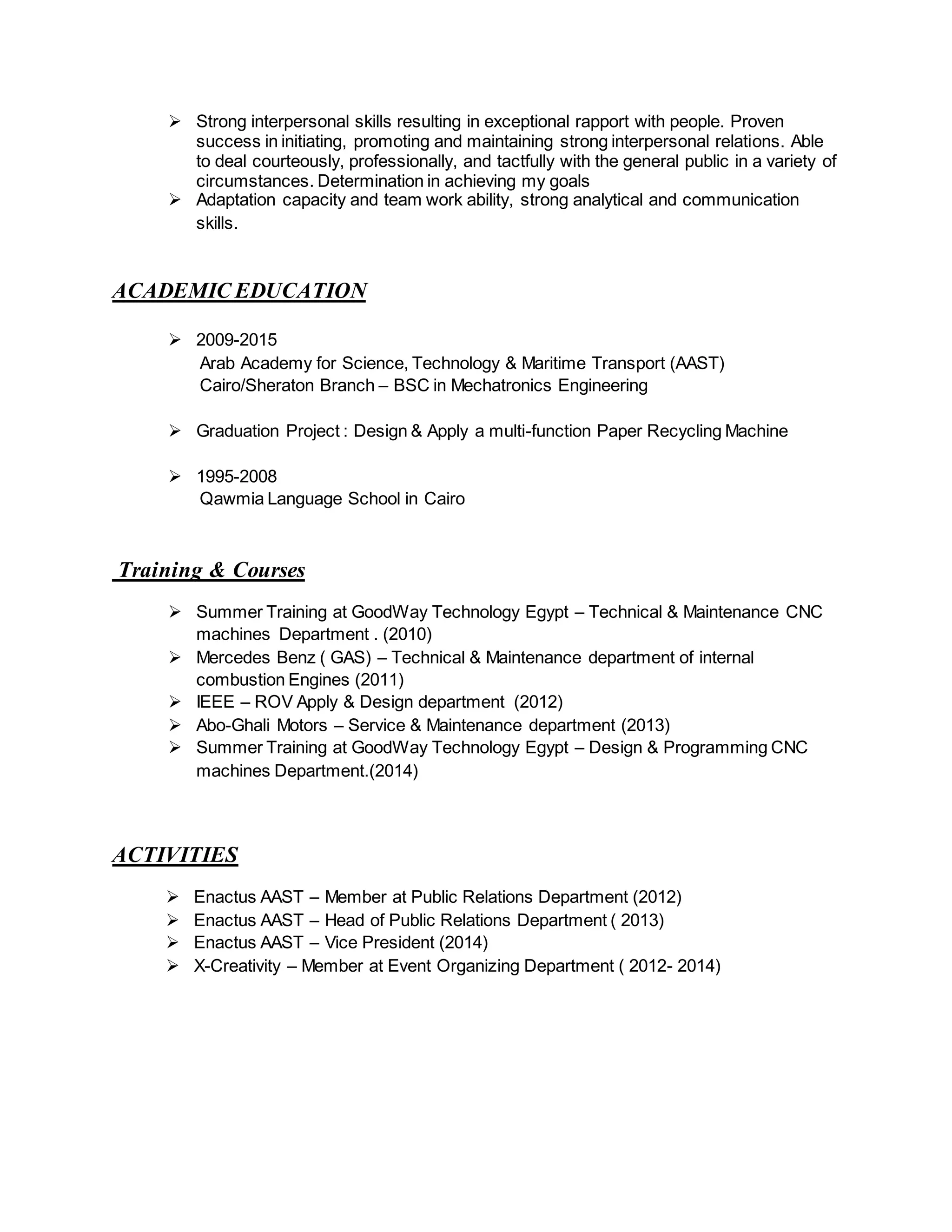 Maged Mohamed Amr Shehata CV - updated (2)-2 | PDF